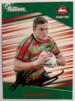 LIAM KNIGHT SOUTH SYDNEY RABBITOHS 2020 TLA TRADERS NRL SIGNED CARD | eBay