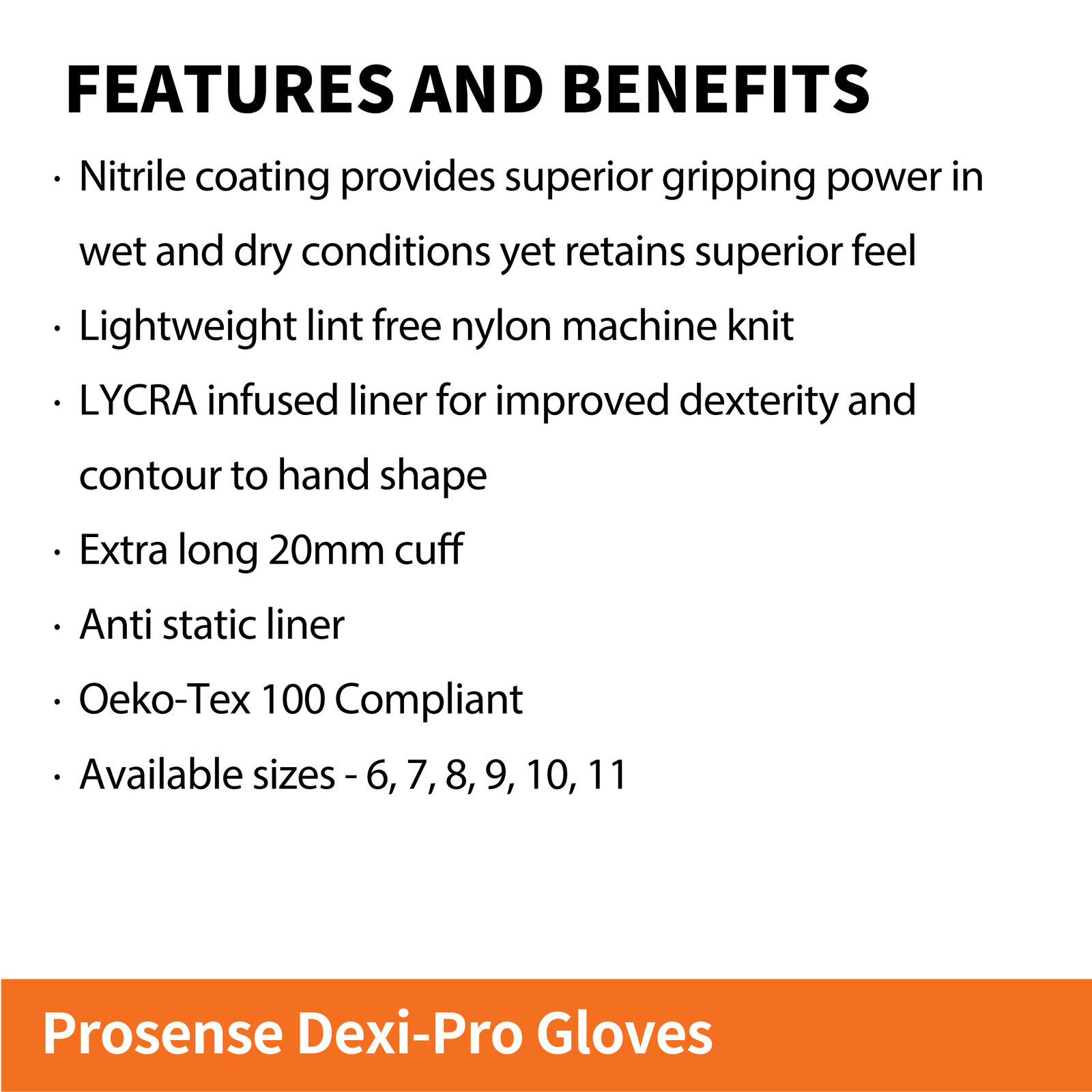 Pro Choice Prosense Dexi-Pro Gloves, BNNL 12 pairs | eBay Australia