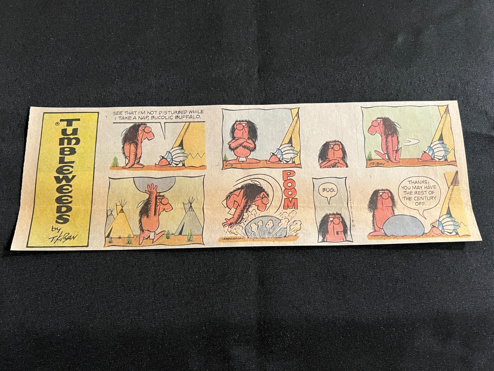 #Q01 TUMBLEWEEDS By Tom K. Ryan Lot of 2 Sunday Quarter Page Comic ...