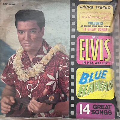 Elvis Presley Blue Hawaii Soundtrack Vinyl LP LSP-2426 RCA Paramount ...