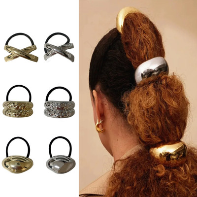 Large Ponytail Hair Pin Metal Ponytail Hair Cuff Horsetail Retainer ...