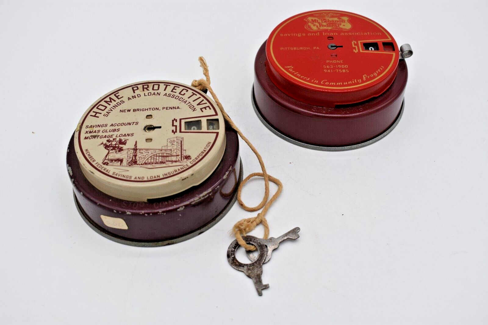 Vintage Metal Coin Banks Advertising | eBay