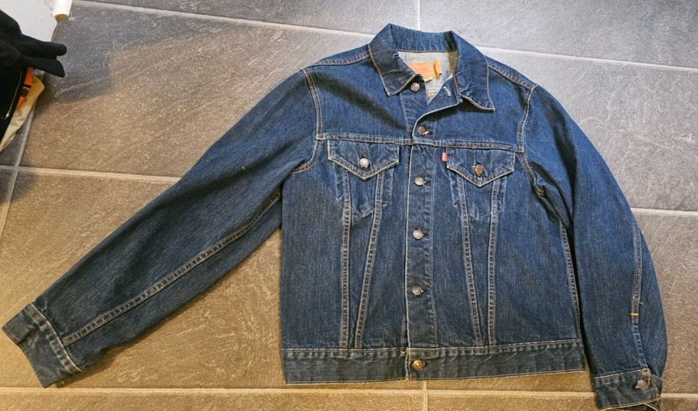 VTG LEVI'S TYPE 3 DENIM TRUCKER JACKET MEN'S 44 70505… - Gem