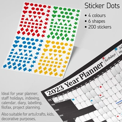 2024 Year Planner Wall Chart with 2024 | Grelly UK