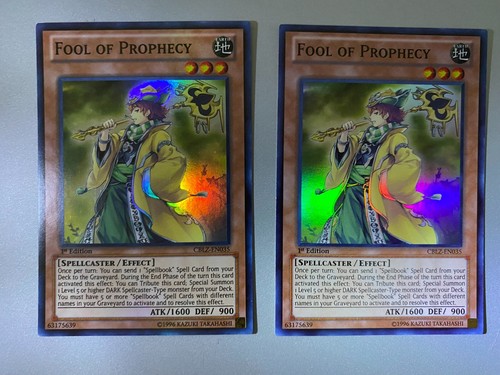 YuGiOh 1x FOOL OF PROPHECY CBLZ-EN035 1st EDITION LP | eBay