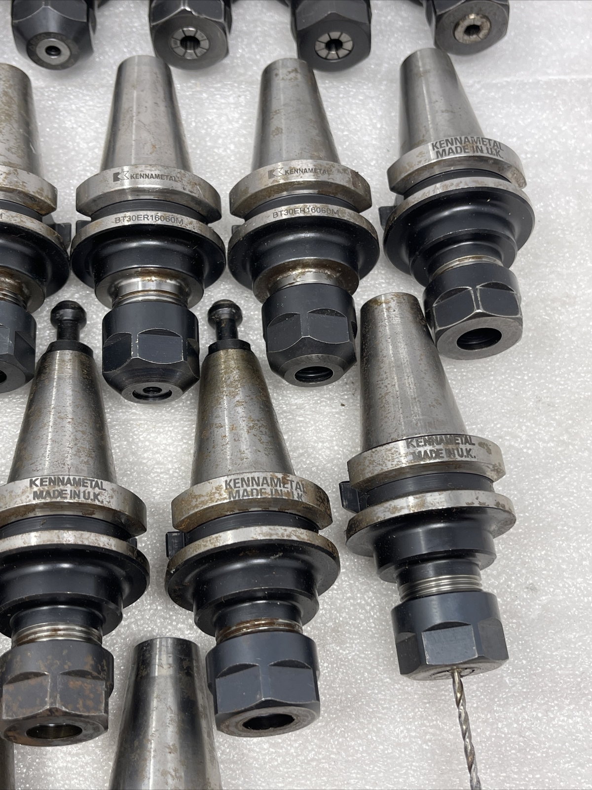 Lot Of (20) Kennametal BT30 ER16 Collet Chucks, Rego Fix Nuts, BT30 ...