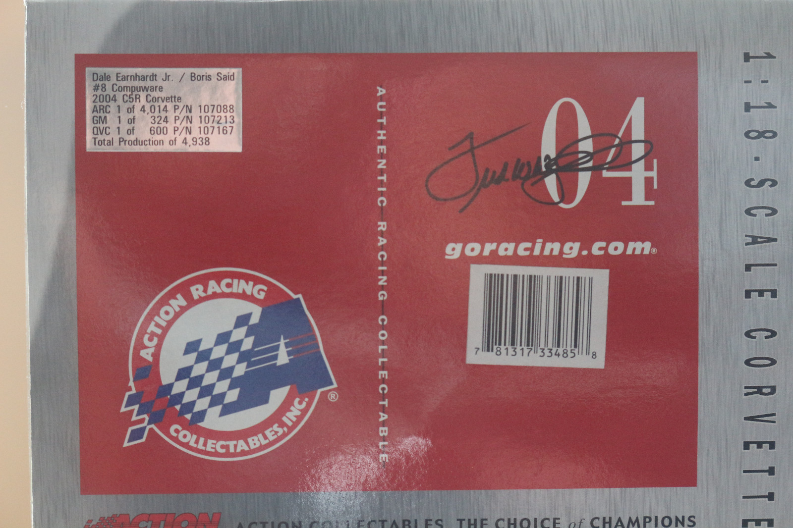 Dale Earnhardt Jr Boris Said #8 Compuware C5-R 2004 Corvette Signature ...