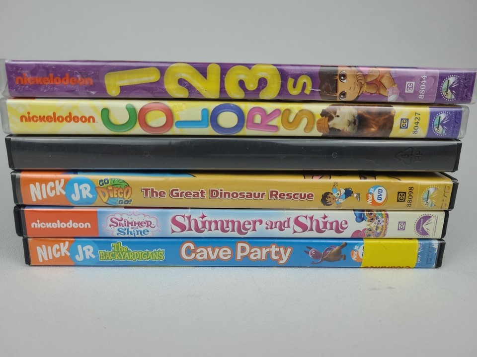 Lot 6 Nick Jr Nickelodeon DVDs- Dora Diego Backyardigans Blue's Clues ...