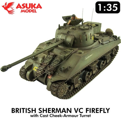 ASUKA 35011 SHERMAN FIREFLY VC CAST CHEEK ARMOUR TURRET 1/35 Plastic ...