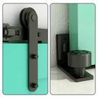 5-20FT Steel Sliding Barn Door Hardware Kit Track Closet Adjustable ...