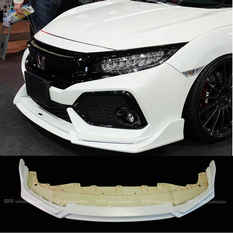 For 17 Onwards Civic FK7 Hatchback BTZ Type FRP Front Lip With Under ...