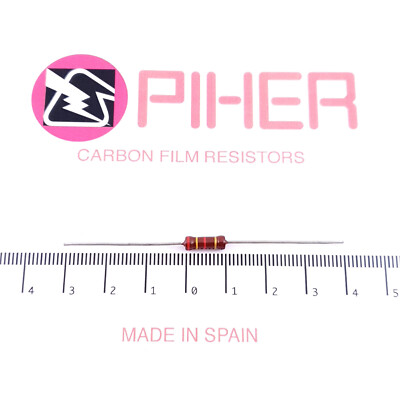 1 X 1/2W 2.4K 2K4 5% 1980s VINTAGE PIHER RESISTOR. NOS ...