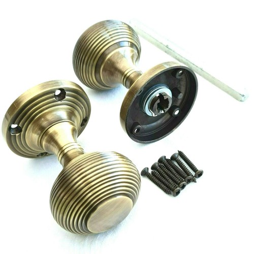 Antico Ottone Massiccio Pomelli Porta Vittoriano Regina Anna Alveare ...