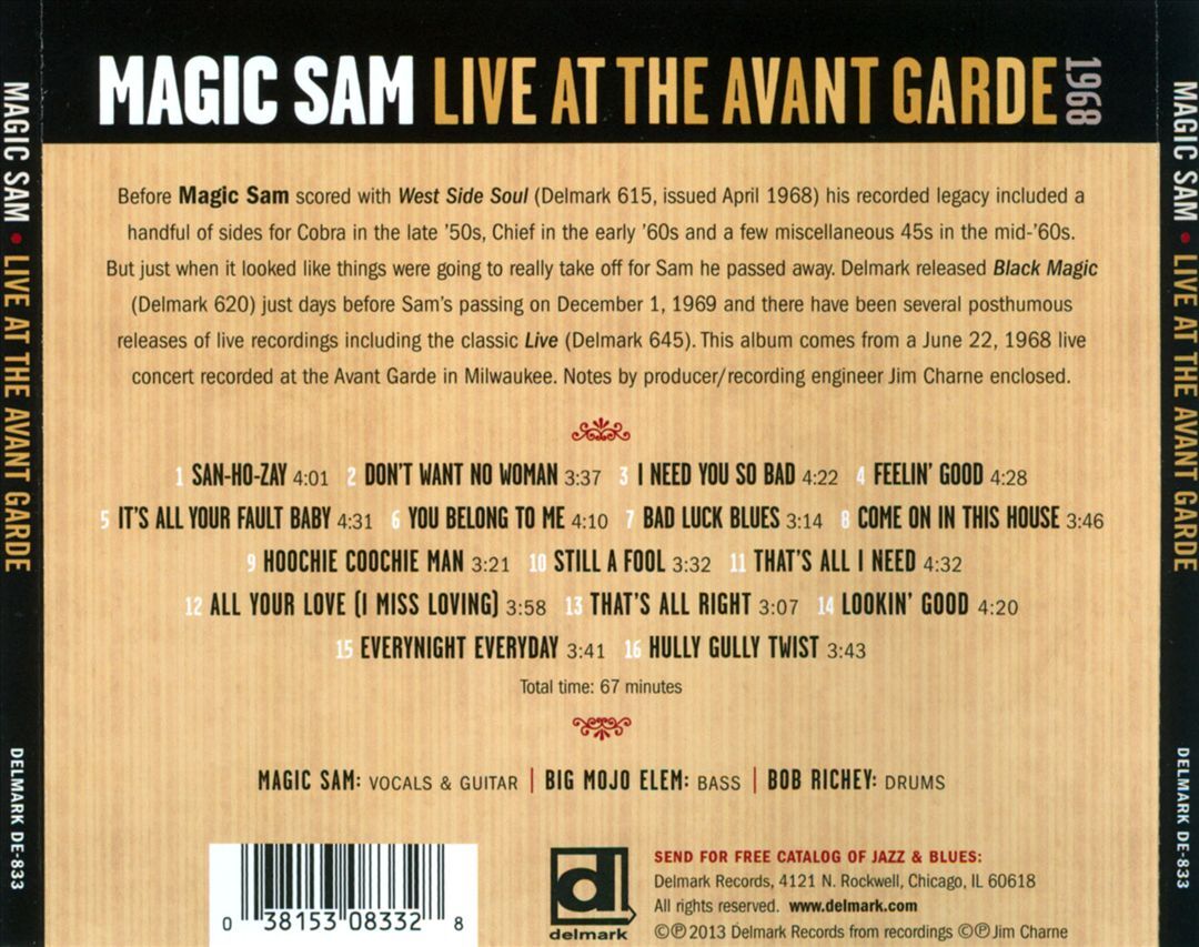 MAGIC SAM LIVE AT THE AVANT GARDE NEW CD 38153083328 | eBay