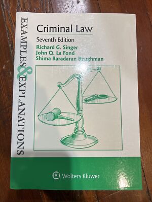 Criminal Law: Seventh Edition 9781454868422| eBay