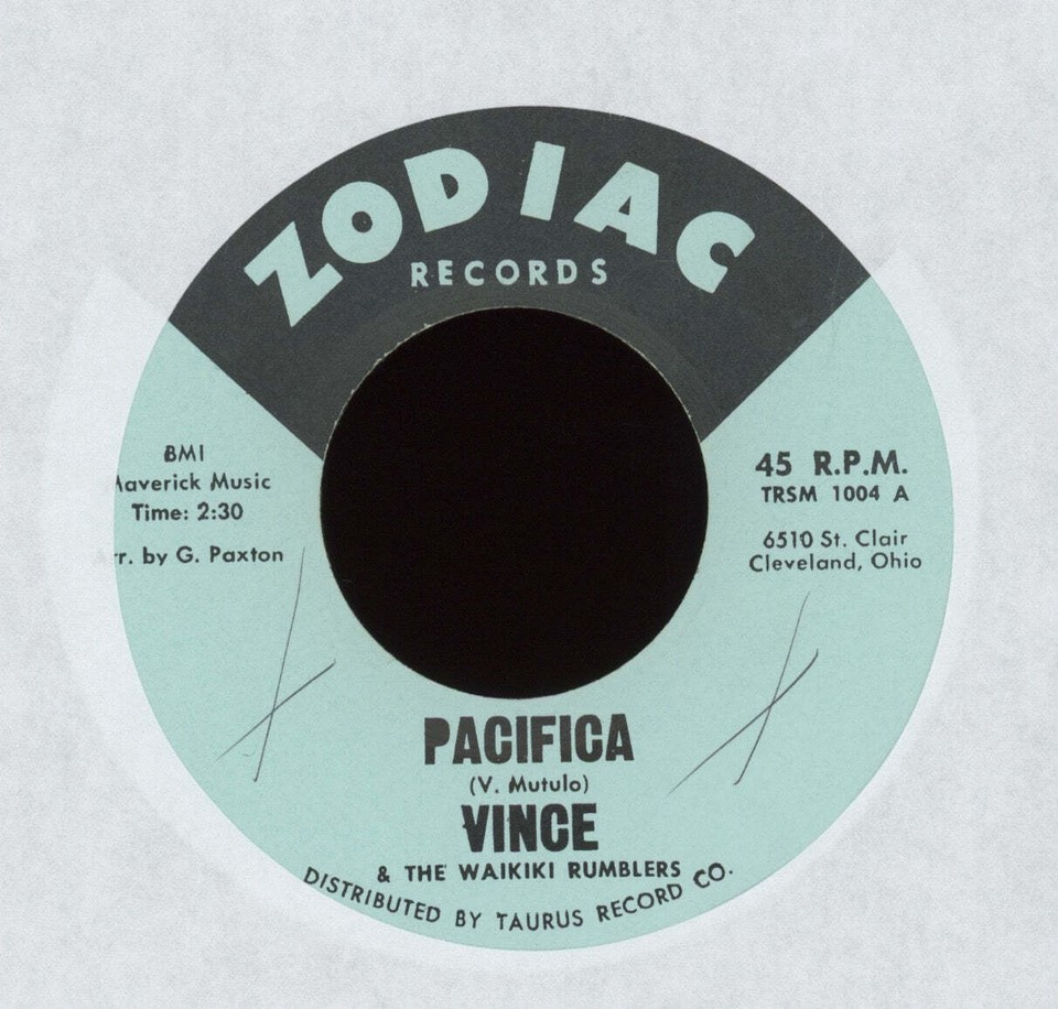 Vince & The Waikiki Rumblers - Waikiki Rumble on Zodiac Instro Surf 45 ...