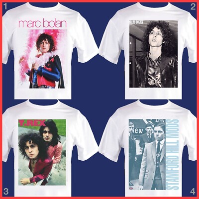 T.Rex, Marc Bolan, Glam Rock Legend T-shirt, Stamford Hill Mods | eBay UK