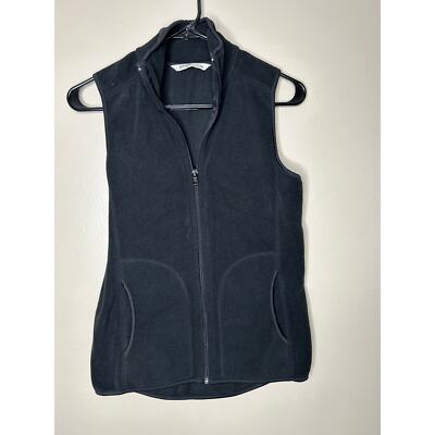 Women’s Size XS Old Navy Black Full Zip Fleece Vest Extra Small | eBay