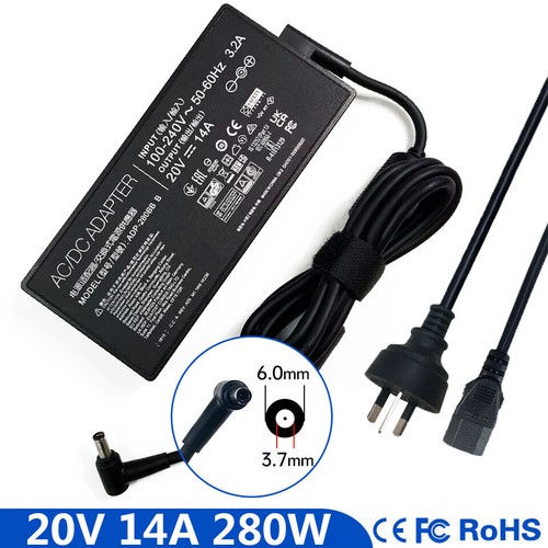 20V 14A Laptop Ac Adapter Charger for Asus Strix G15 G513QY-HQ007T ...