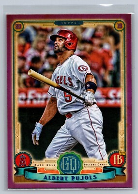 2019 Topps Gypsy Queen Purple Border #298 Albert Pujols - California ...