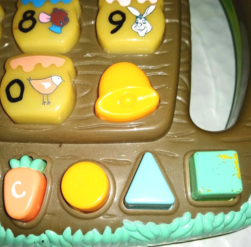 Vtech Winne the Pooh TEACH 'N LIGHTS PHONE Music Lights Shapes Numbers ...