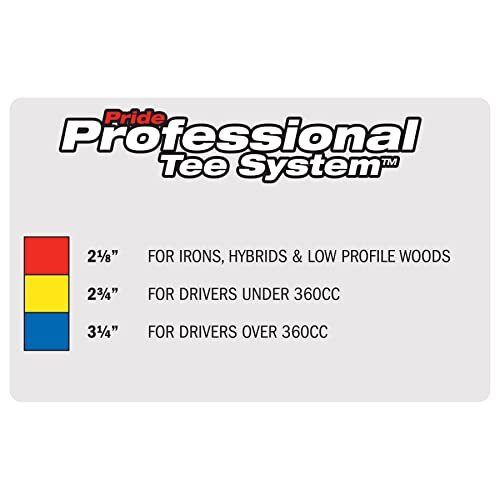 Pride Professional Tee System Two Piece Step Tee, 50 Count, 2-3/4 inch ...