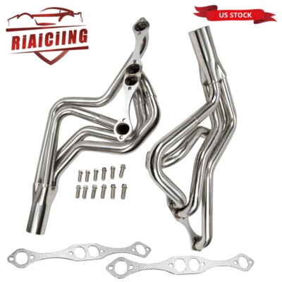 Stainless Exhaust Headers Kit for Chevy SBC 267-400 V8 70-87 / Camaro ...