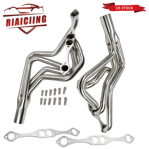Stainless Exhaust Headers Kit for Chevy SBC 267-400 V8 70-87 / Camaro ...