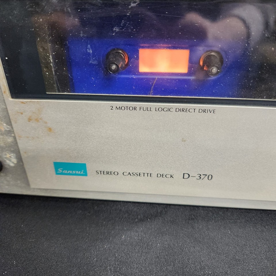Sansui D-370 Stereo Cassette Deck- Works! | eBay
