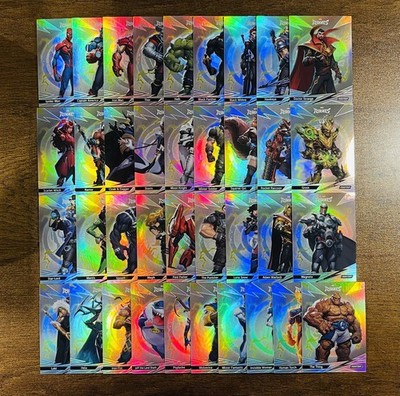 2025 Kakawow Phantom Marvel Rivals Silver Full Set 1-37 Psylocke Spider ...