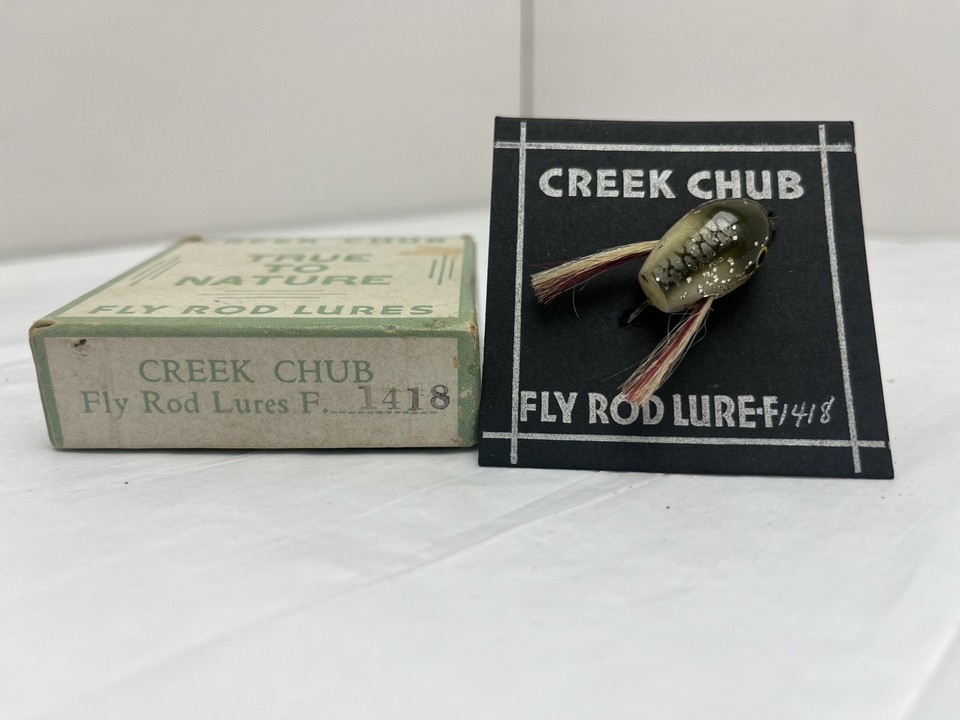 Vintage 1940's Creek Chub Fly Rod Lure F 1418 Dingbat with Original Box ...