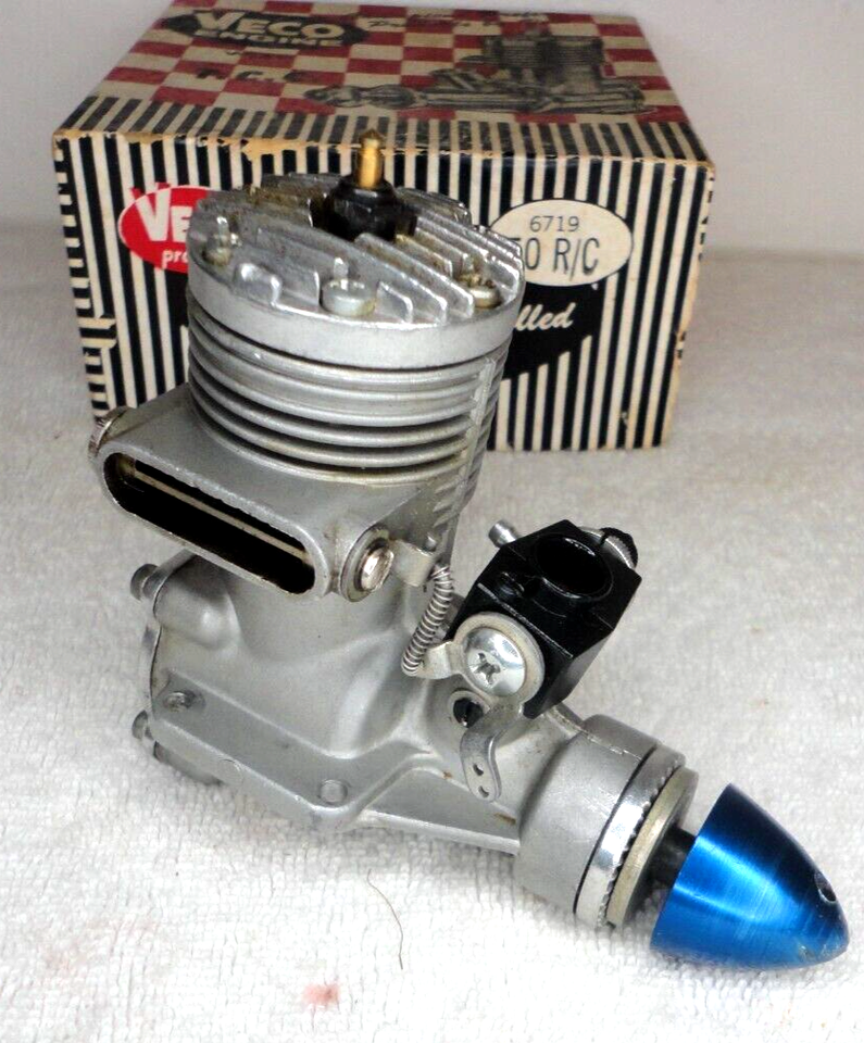 Veco 50 Control Line C/l Vintage R/c Model airplane Engine, No Manuel ...