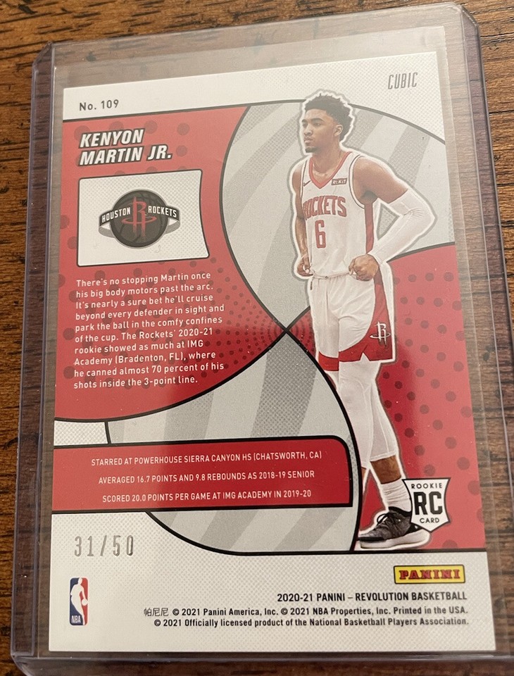 2021-22 Kenyon martin jr revolution Cubic Rookie #31/50 | eBay