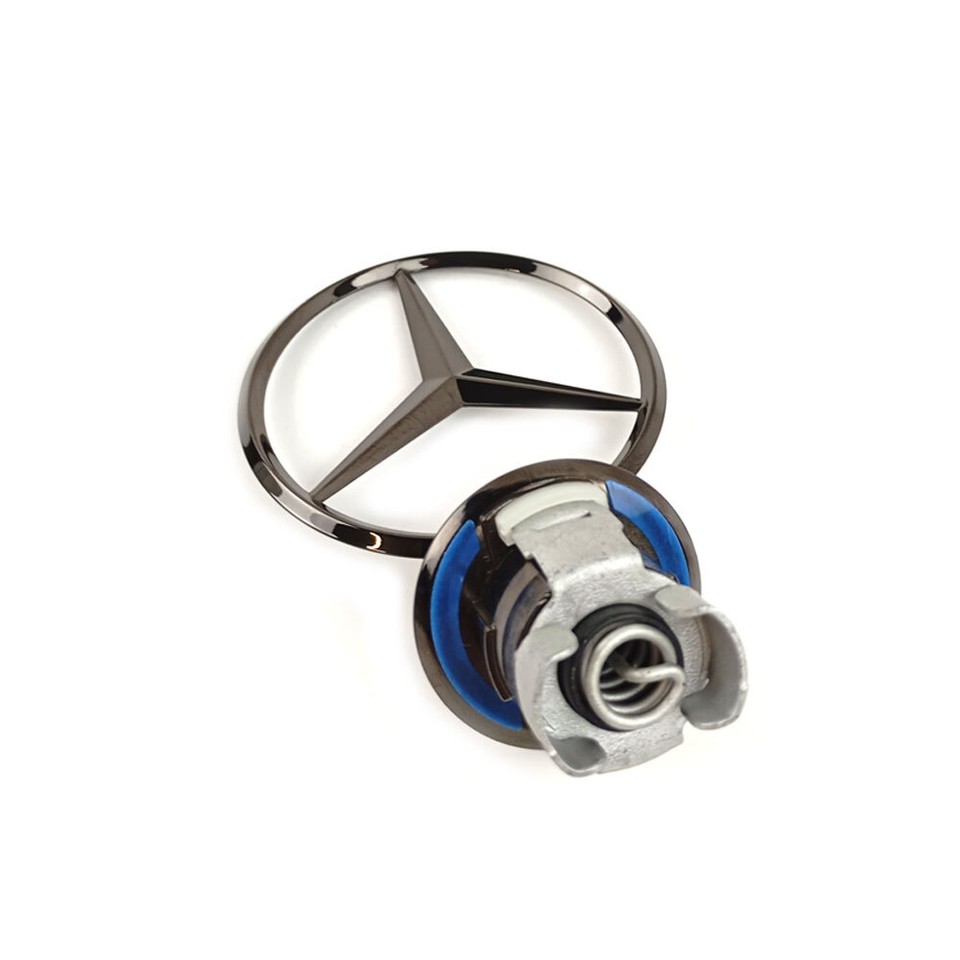 Mercedes-Benz Stern Emblem Motorhaube Schwarz W223 S-Klasse X167 GLS ...