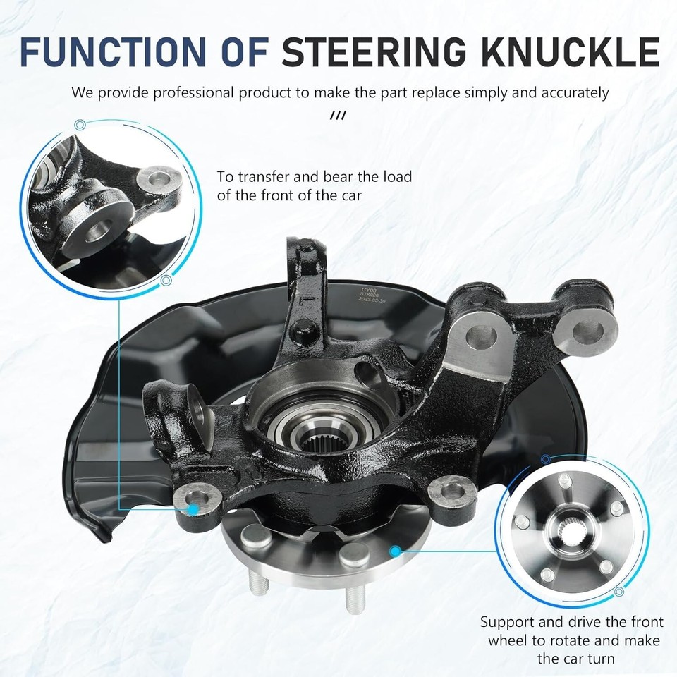 Steering Knuckle Wheel Bearing Hub Assembly Front Left Driver Side | eBay