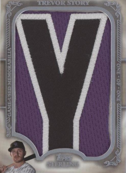 2020 Topps Sterling - Jersey Letter Patches Trevor Story #JLP-TS /1 ...