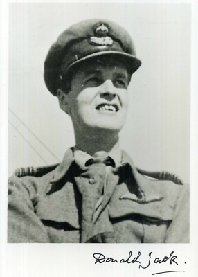 DONALD JACK Signed Photograph Battle of Britain 602 Squadron RAF Pilot ...