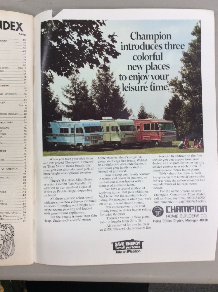 Wheels Afield Magazine Vintage May 1974 Solar Energy For Campers Travel ...