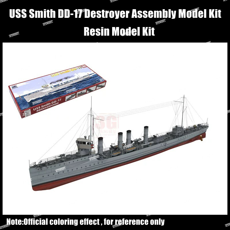 1/350 Scale USS Smith Class DD-17 Destroyer Assembly Military Model ...