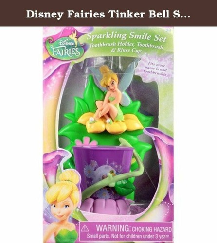 Tinkerbell Great Smile Toothbrush Gift Set - Toothbrush Holder ...