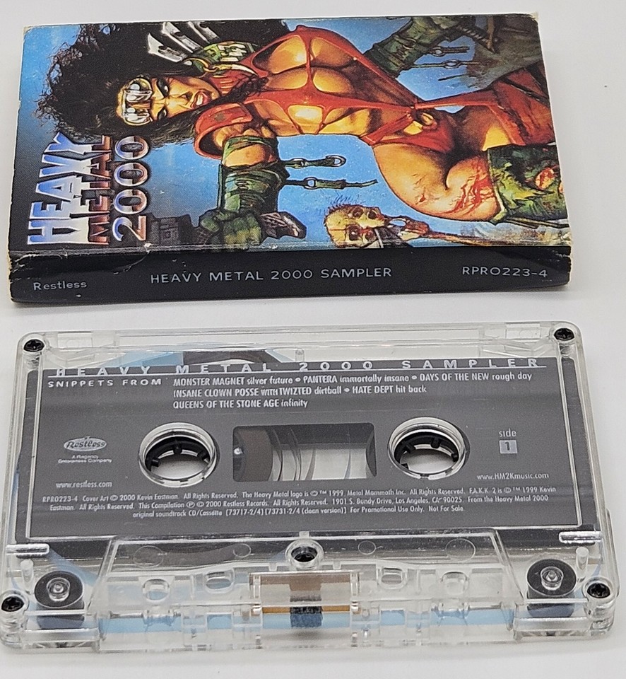 Heavy Metal 2000 Sampler Cassette Tape Insane Clown Posse Twiztid ...