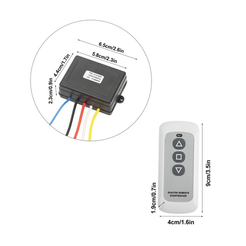 ・12V 24V Wireless W" Remote Control Kit W" Remote Control and Receiver ...