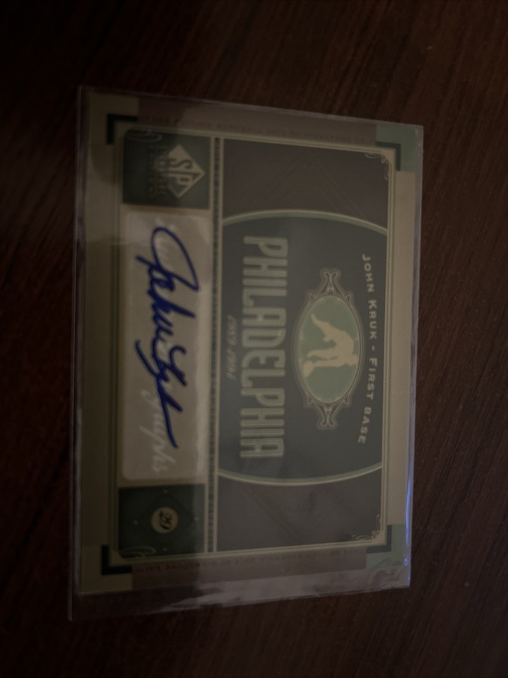 2012 Upper Deck John Kruk SP Signature Edition Auto Phillies Autograph ...