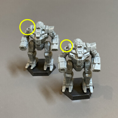 Lot 2 Pcs Battletech Mercenaries Kickstarter - Catalyst Game figures ...
