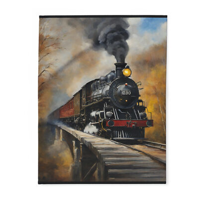 Steam Train Fleece Blanket | eBay