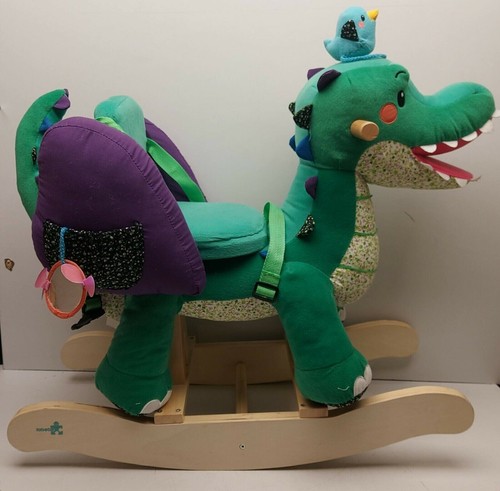 Labebe Child Rocking Horse Toy Stuffed Animal Rocker, Green Crocodile ...