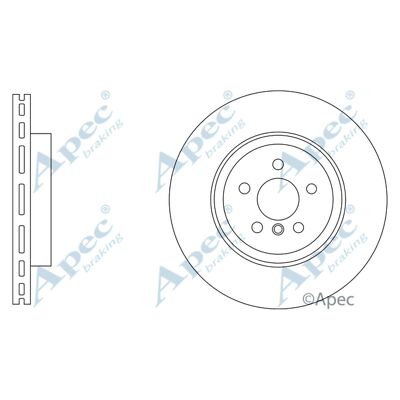 2x Brake Discs Vented For BMW iX3 G08 Electric Apec Red Front ...