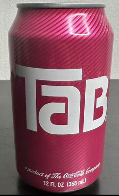 ORIGINAL TAB SODA POP BY COCA COLA COLLECTABLE CAN UNOPENED FULL 12oz ...