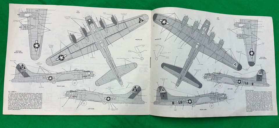 MONOGRAM~B-17G FLYING FORTRESS~1/48 Scale Kit ~W/ Paint Note From WWII ...