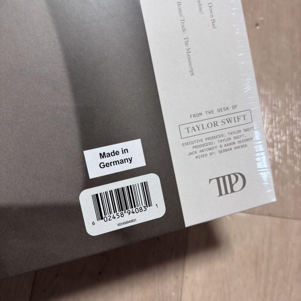 Taylor Swift TTPD Clear vinyl 2LP Record New | eBay